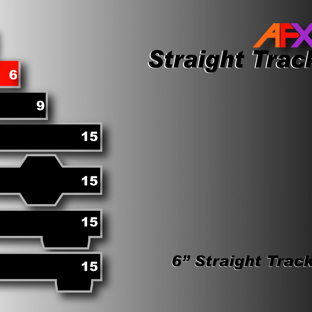 Straight Track - 6"S | AFX Racing