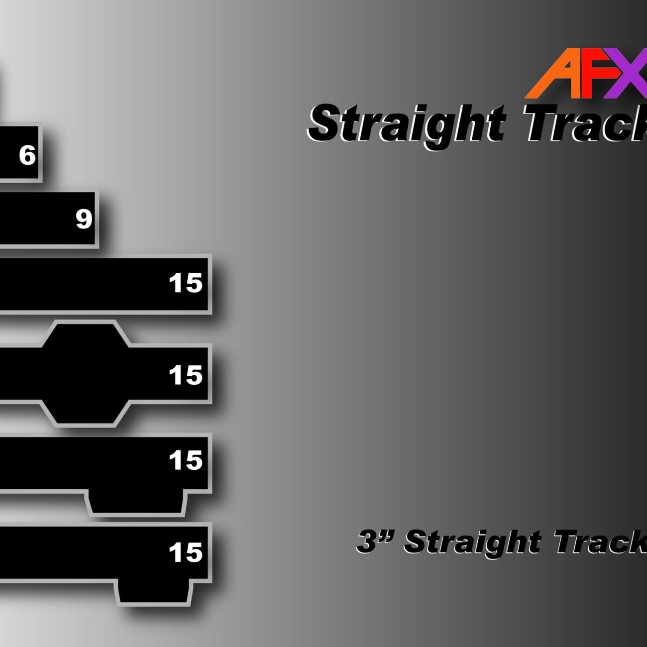 Straight Track - 3"S | AFX Racing